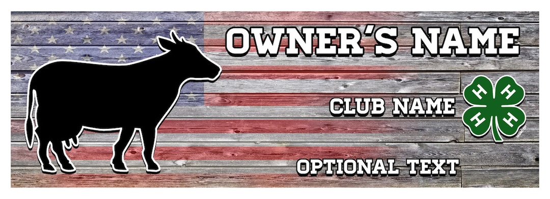 4-H Stall Banner Stable Design SP7689 - Etsy
