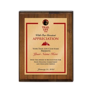 Trail Life USA Wood Plaque TLUSA Logo Vertical Plaque - Etsy