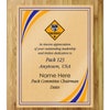 Den Leader Plaque With Cub Scout Logo - Wood Grain Design - Horizontal ...