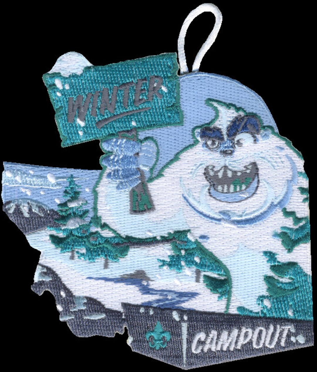 Winter Campout Snow Monster Activity Patch - Etsy