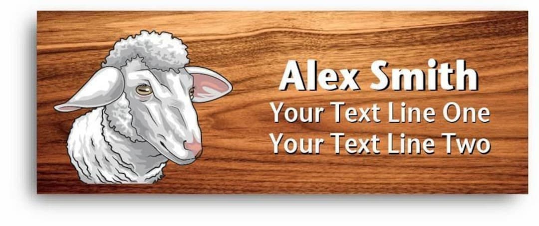4-H Name Tag Sheep - Etsy