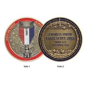Eagle Scout Medal Challenge Coin - Etsy