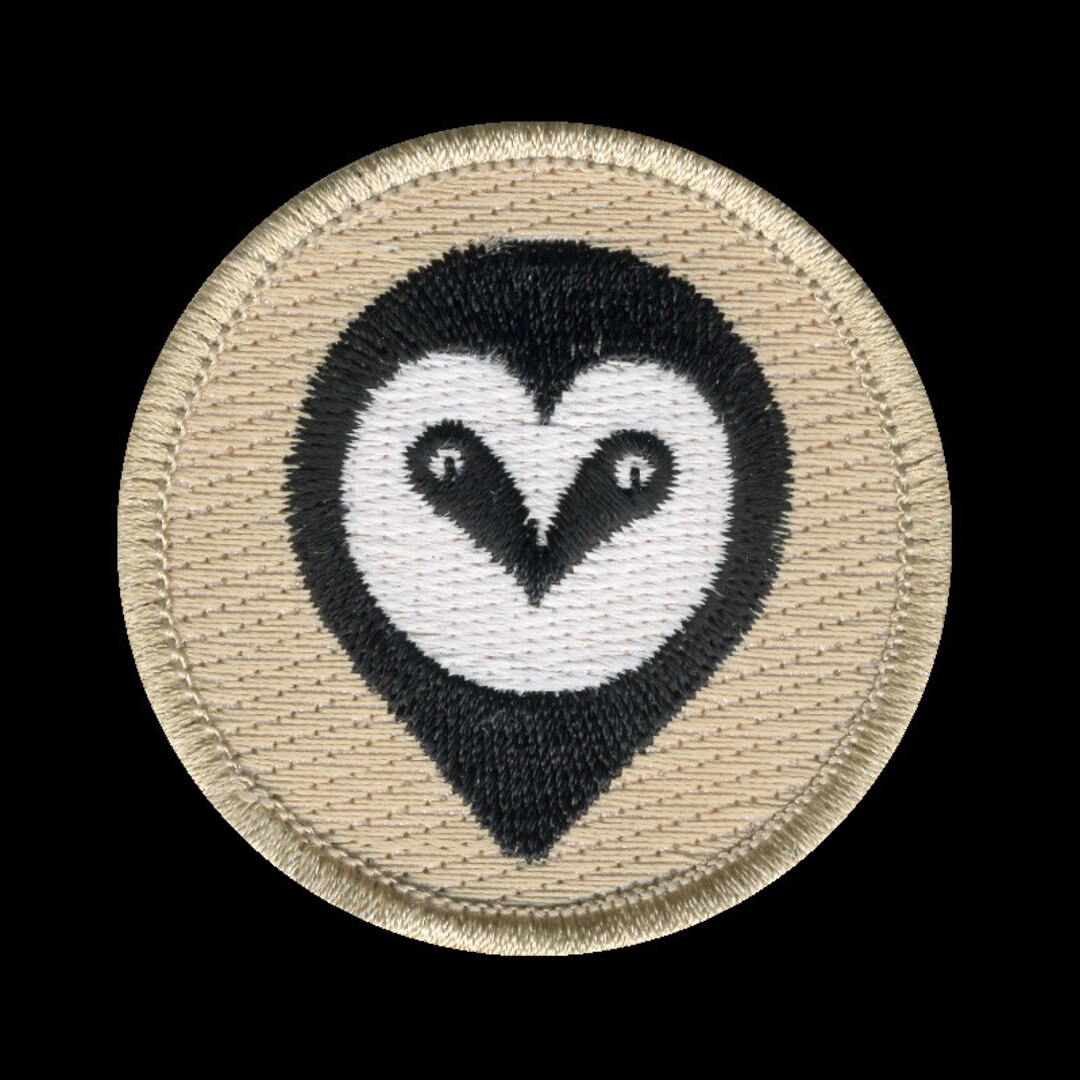 Black and White Owl Patrol Patch - Etsy