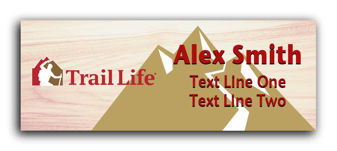 Trail Life Name Tag Trail Life Logo on Wood - Etsy