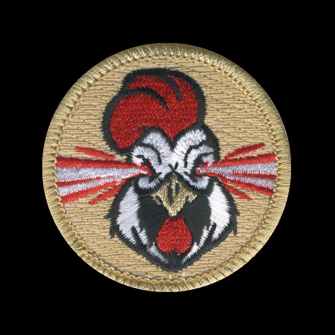 Laser Shooting Chicken Patrol Patch - Etsy