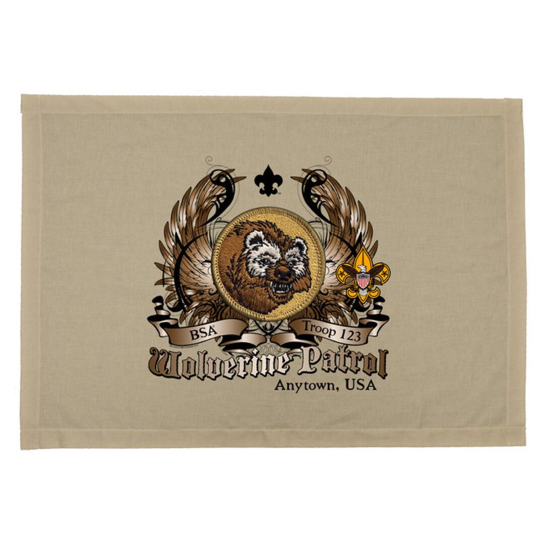Custom Wolverine Patrol Patch Flag With Colored Wings SP5781 - Etsy