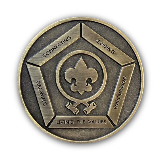Wood Badge Challenge Coin ARMY FORT LEONARD WOOD ASSIST PROTECT DEFEND