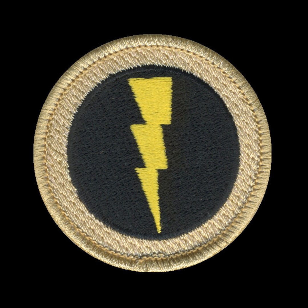 Lightning Bolt Patrol Patch - Etsy