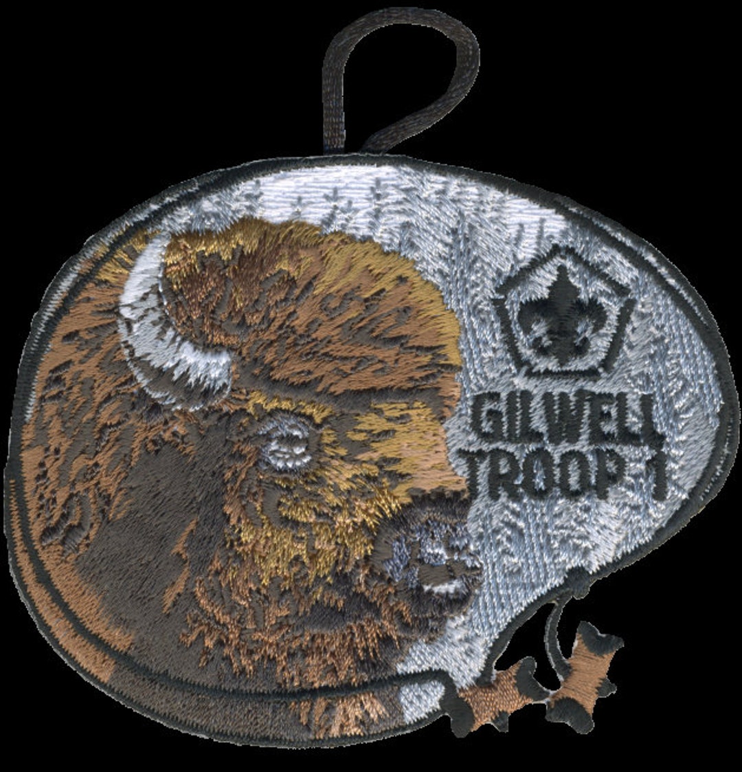 Wood Badge Buffalo Critter With Beads Patch Gilwell Troop 1 - Etsy