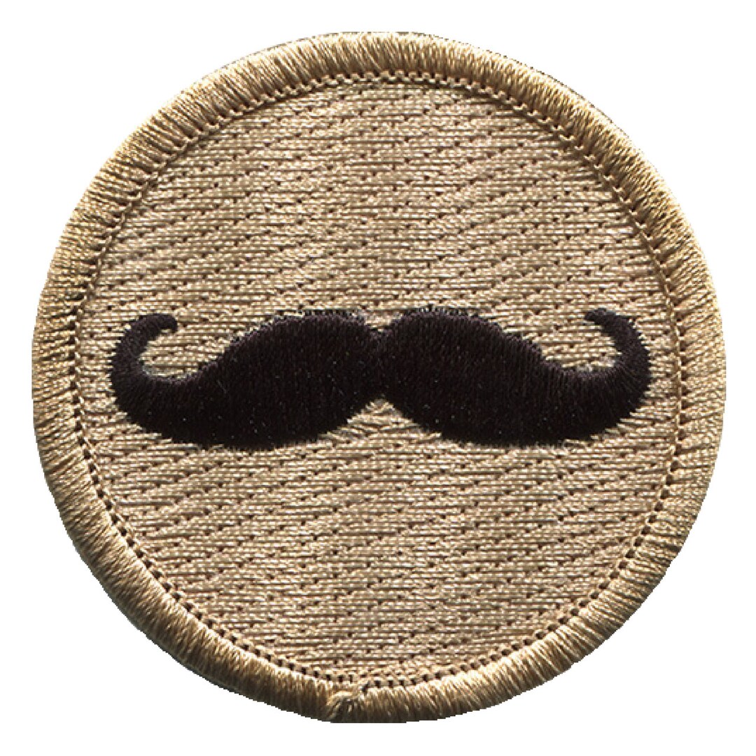 Mustache Patrol Patch - Etsy