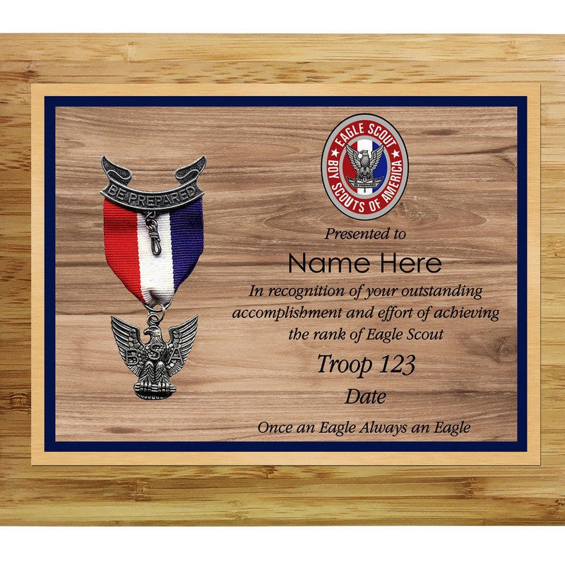 Eagle Scout Project Plaque - Etsy