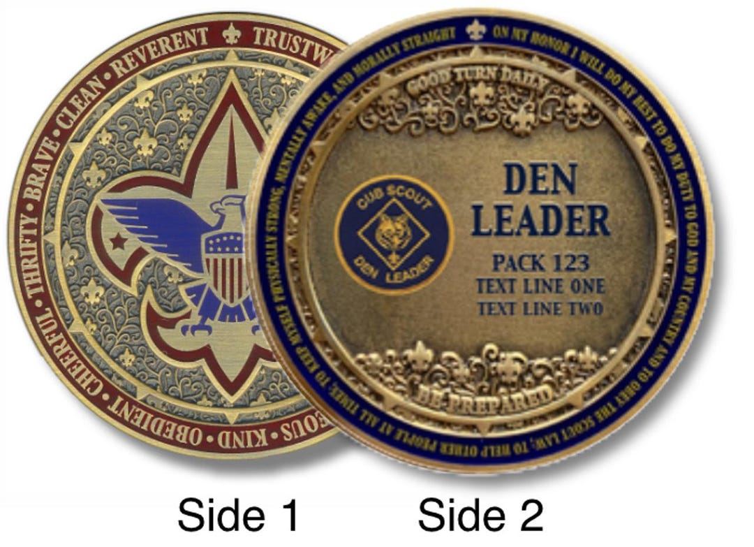 Scouting America Logo Den Leader Coin - Etsy