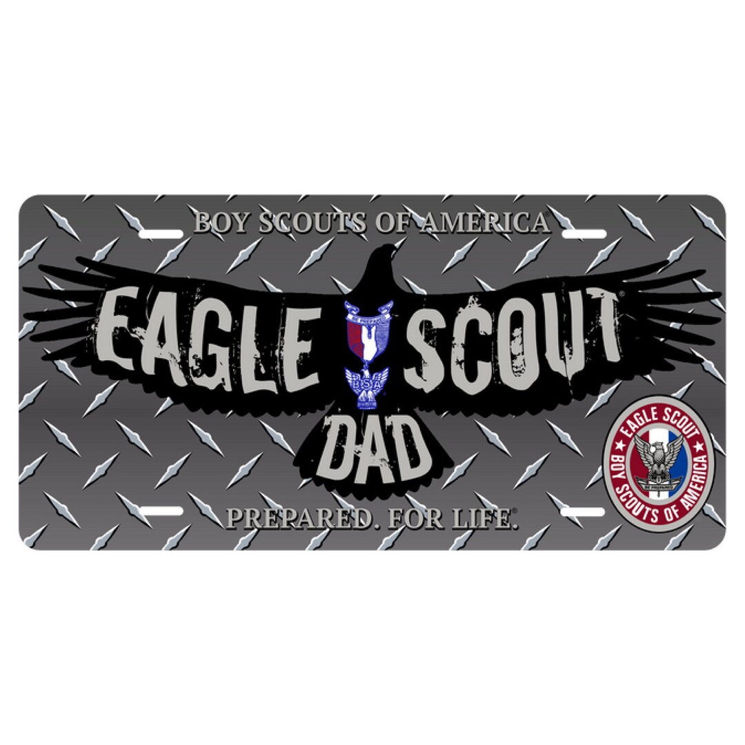 Eagle Scout Dad License Plate - Eagle Silhouette - Etsy