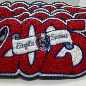 Eagle Scout Letterman Jacket Chenille Patch - Custom Year - Etsy