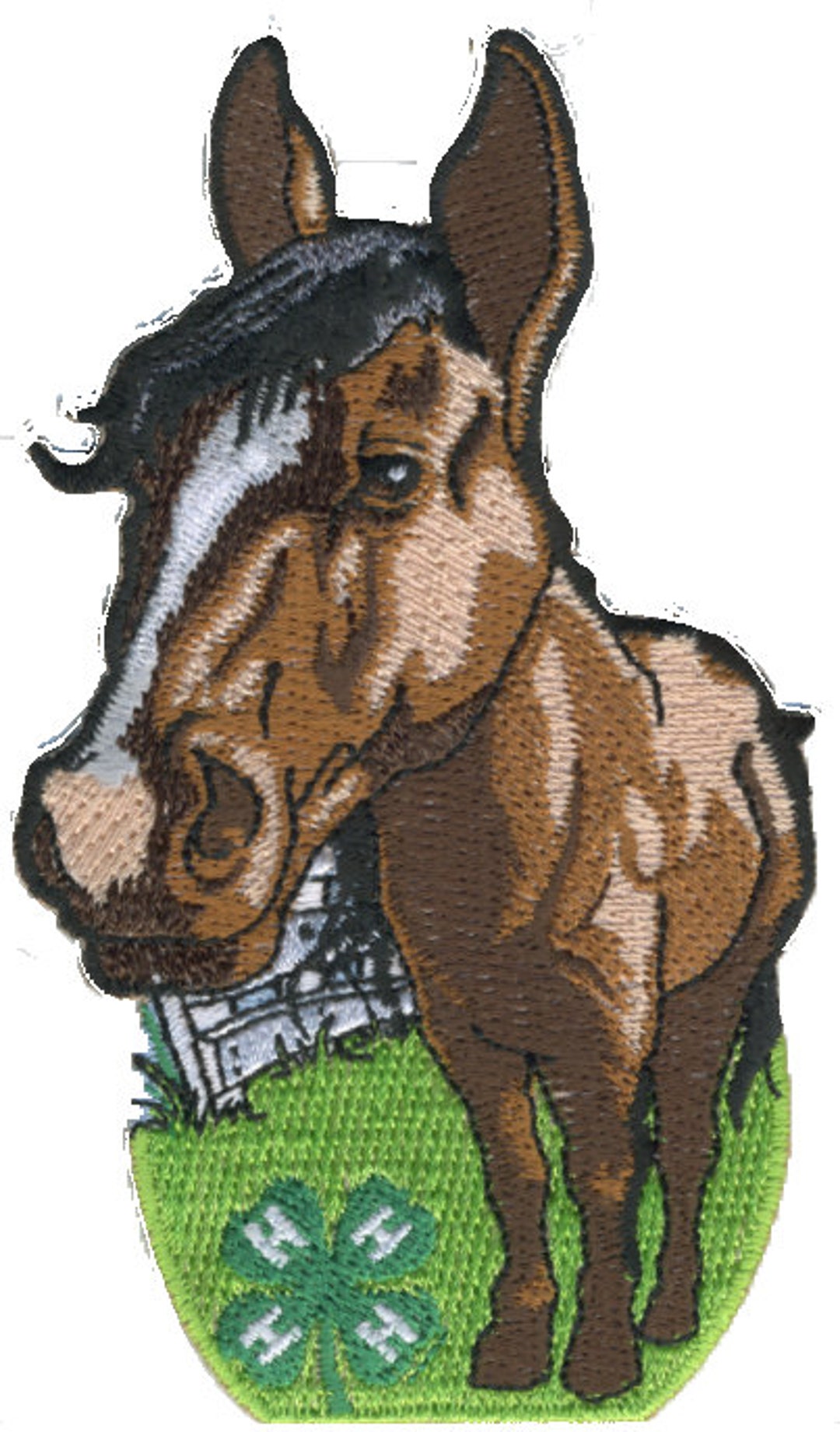 4-H Embroidered Horse Patch - Etsy
