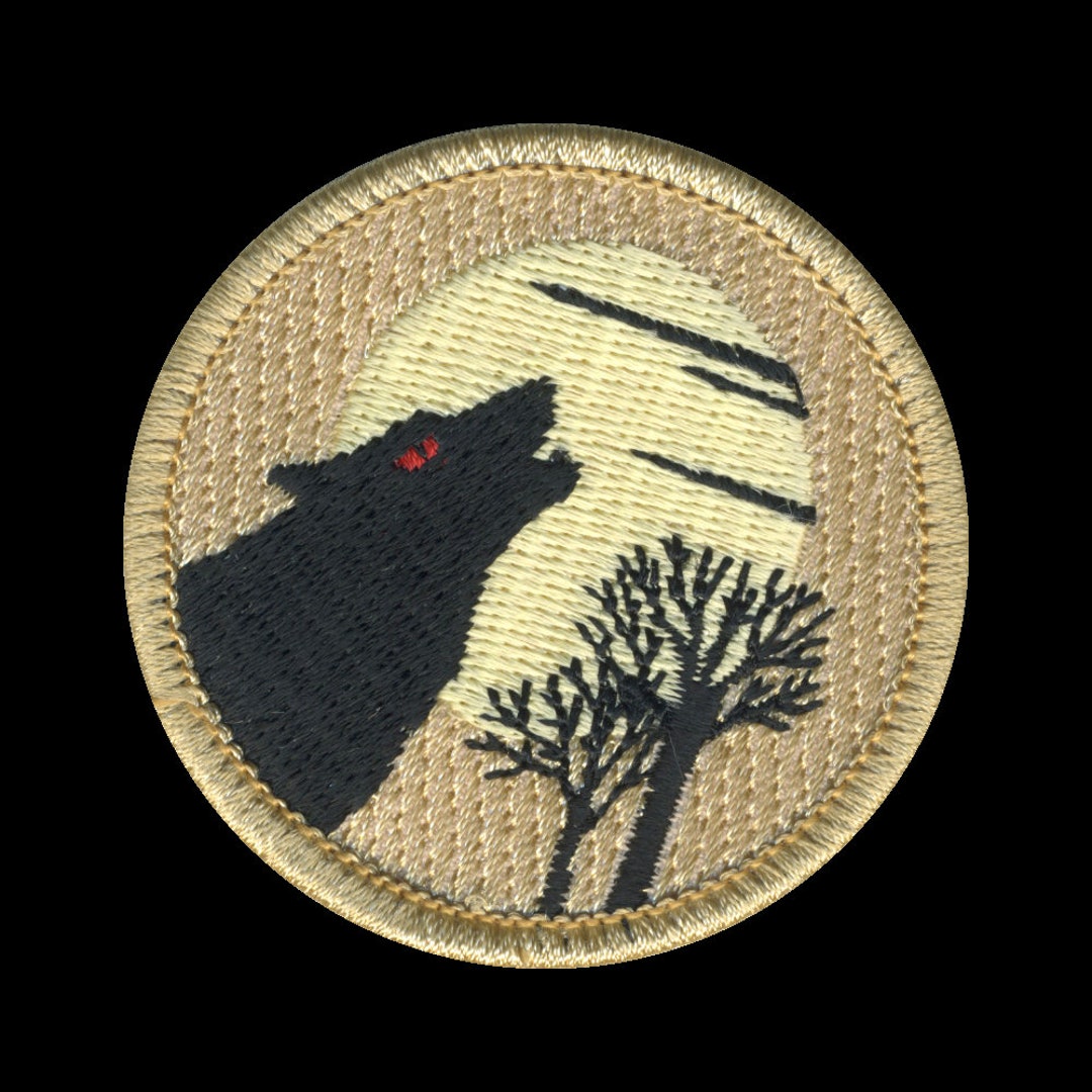 Red Eyed Howling Wolf Patrol Patch - Etsy