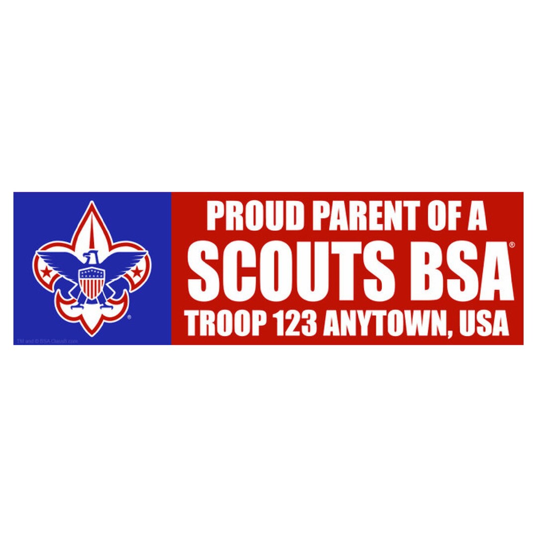 Scouts BSA Troop Bumper Sticker Proud Parent of a Scout SP4616 - Etsy