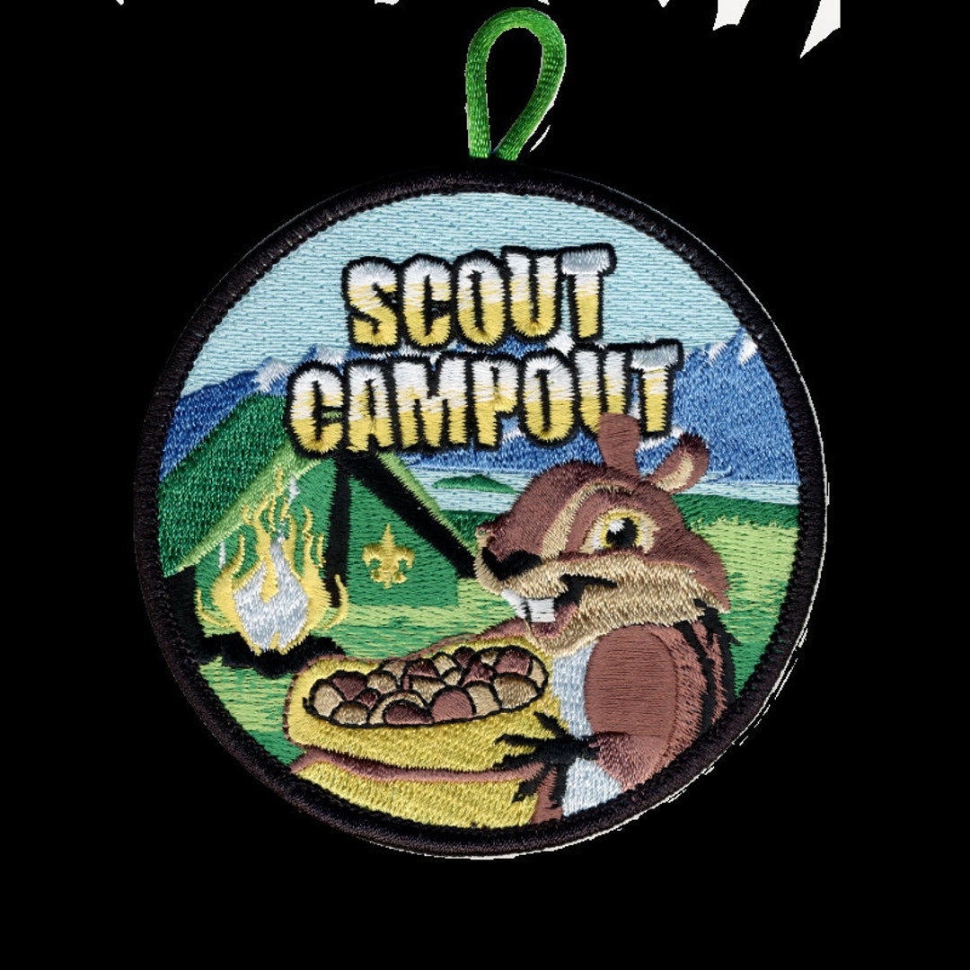 Scout Campout Patch Chipmunk - Etsy