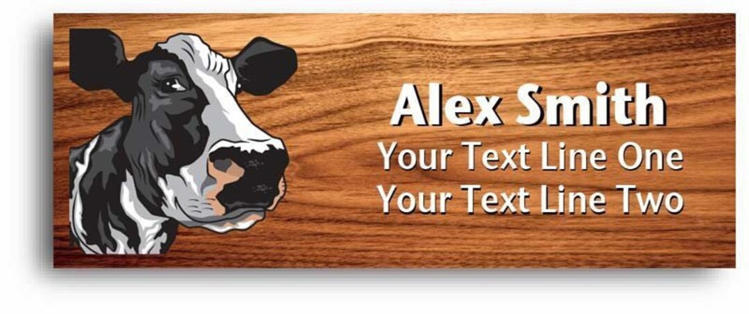 4-H Name Tag Cow - Etsy