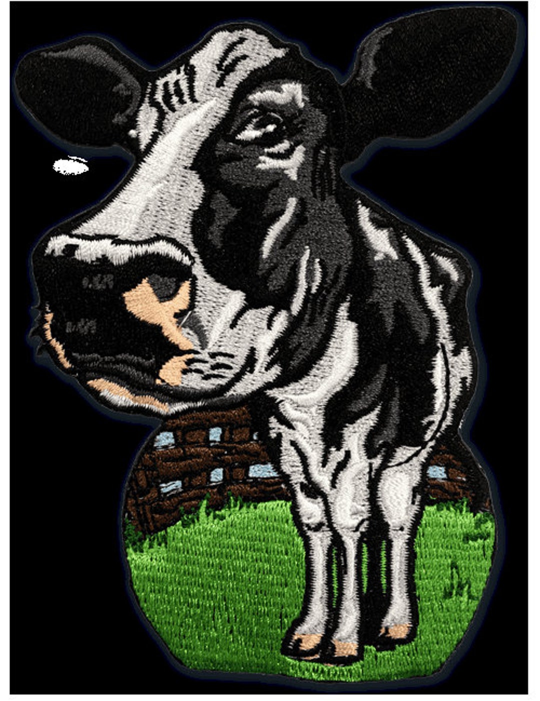 Dairy Cow on Farm Embroidered Patch – PA7658 - Etsy