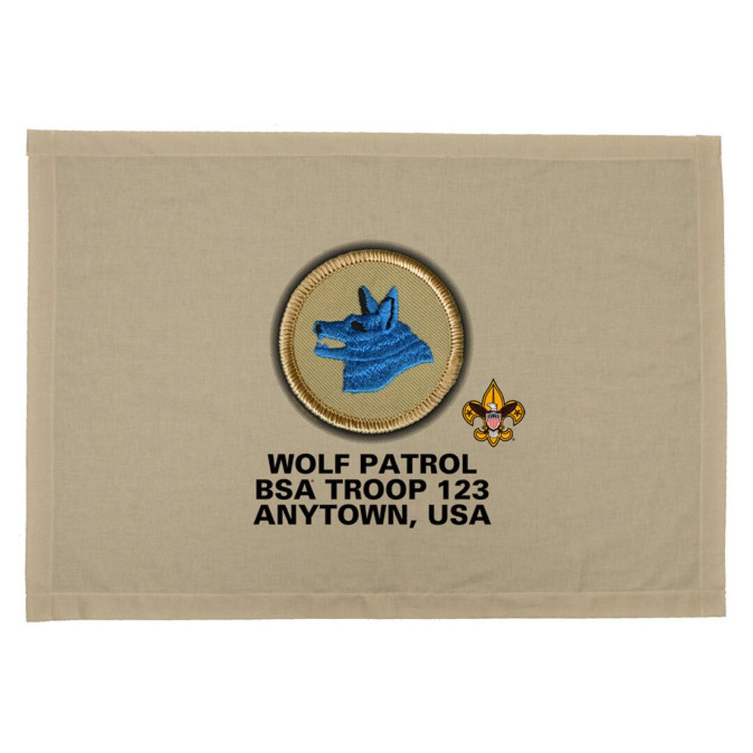 Custom Wolf Patrol Patch Flag SP3231 - Etsy