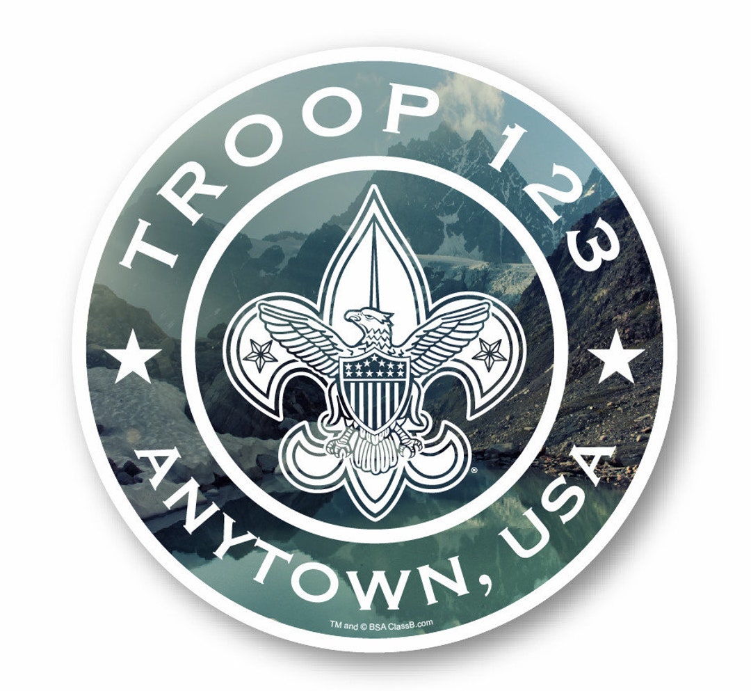 Scouts BSA Troop Sticker 8 Pack - Mountain Lake Circle (SP5435) - Etsy