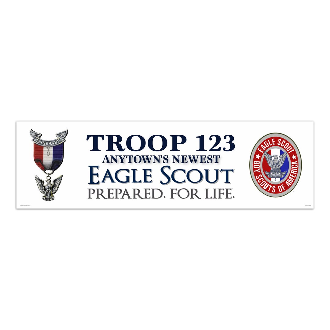 Prepared for Life New Eagle Scout Banner - Etsy