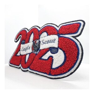 Eagle Scout Letterman Jacket Chenille Patch - Custom Year - Etsy