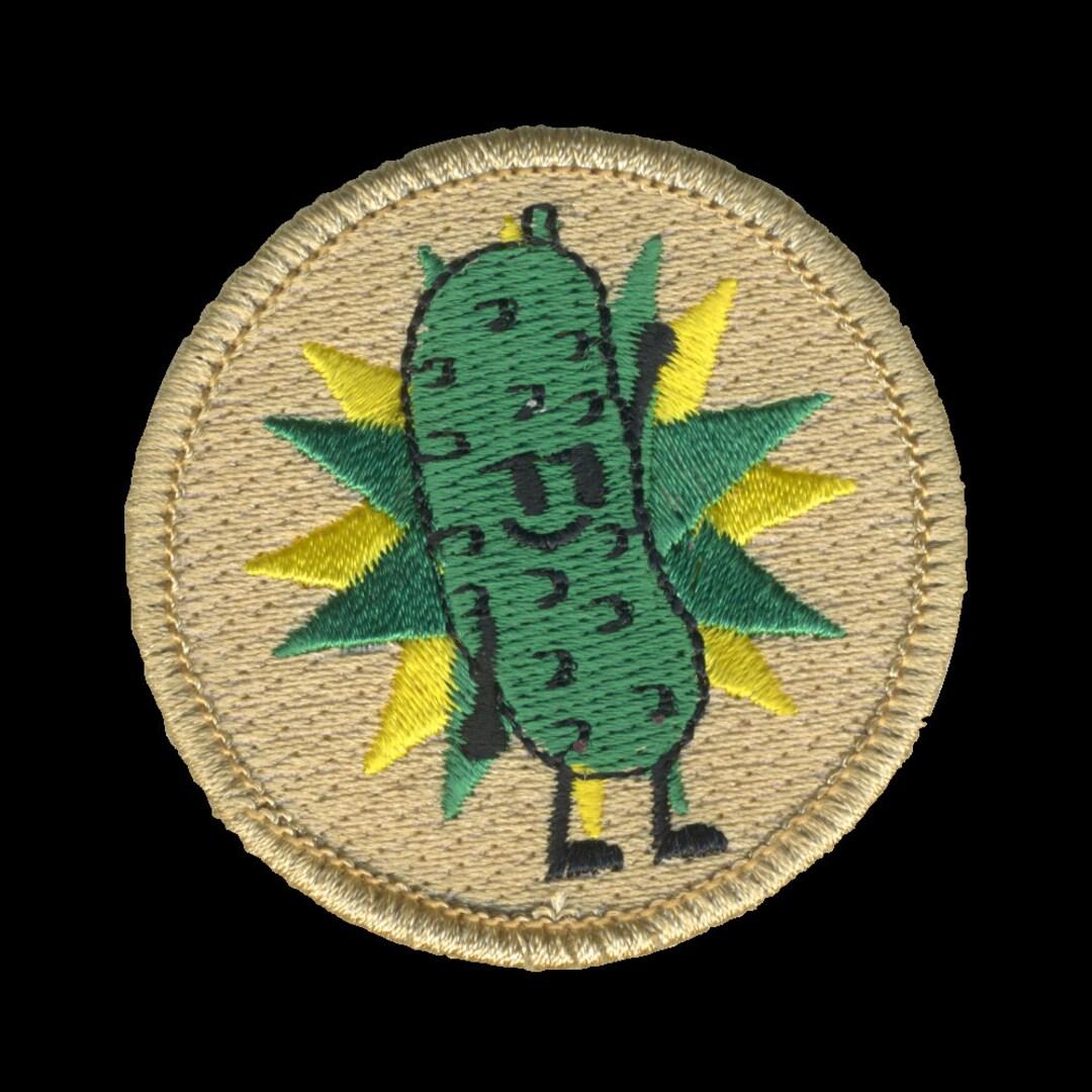 Fist Pumping Pickle Patrol Patch - Etsy