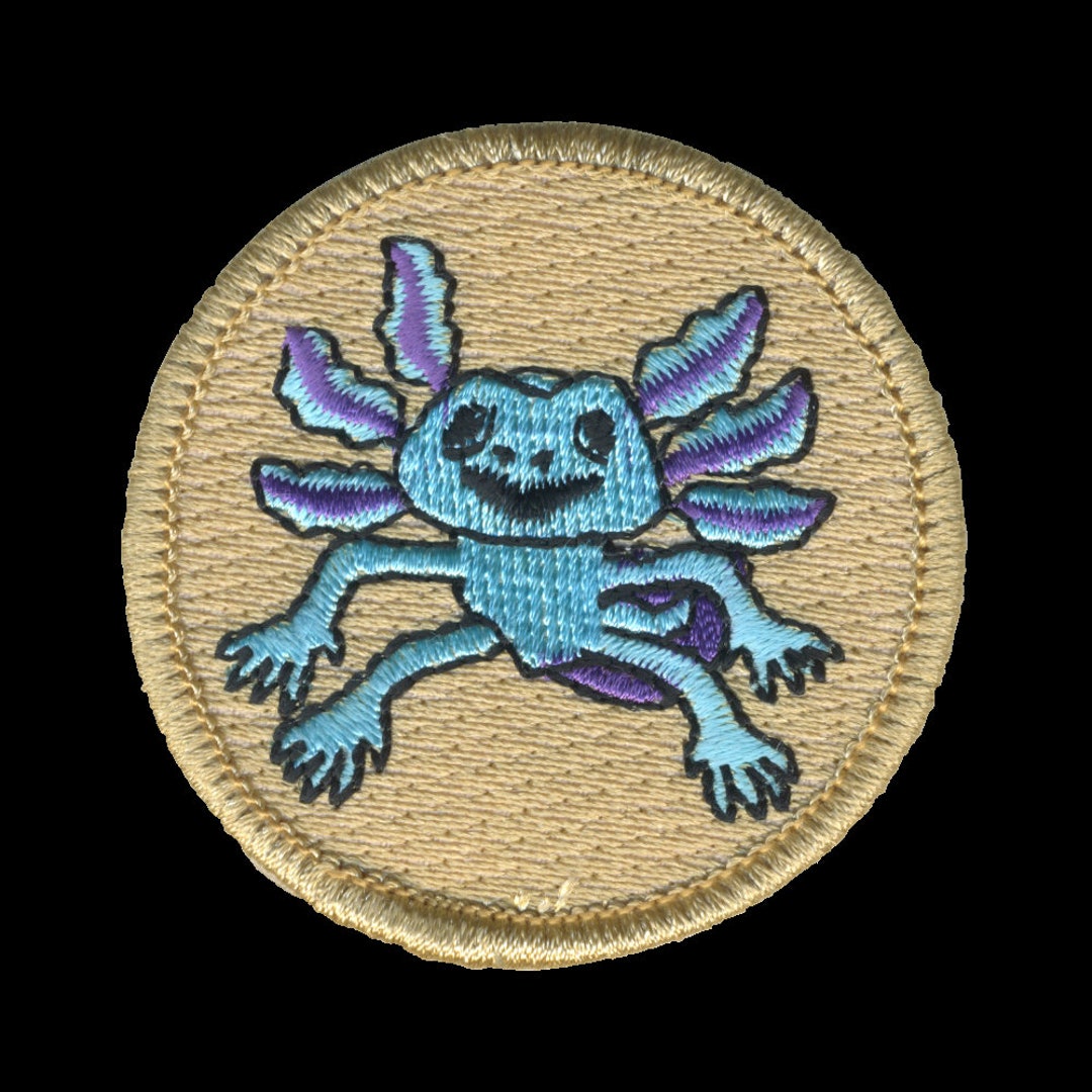 Swimming Axolotl Patrol Patch - Etsy