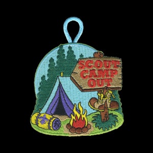 Scout Camp Out Activity Patch Sign Design - Etsy