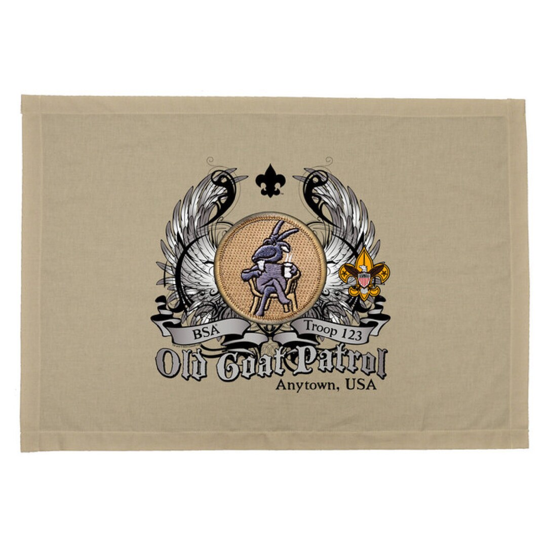 Custom Old Goat Patrol Patch Flag With Colored Wings SP5768 - Etsy