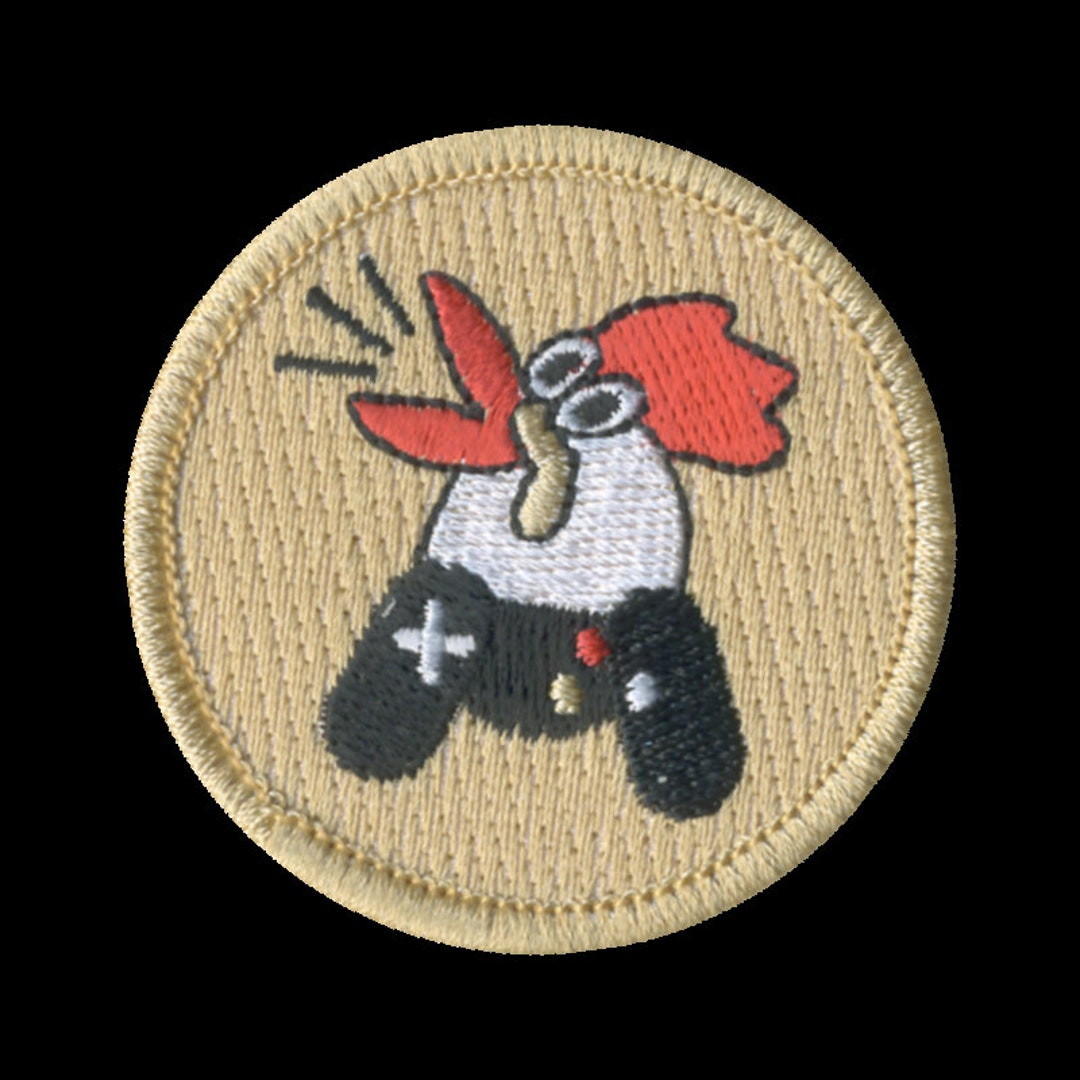 Screaming Gamer Chicken Patrol Patch - Etsy