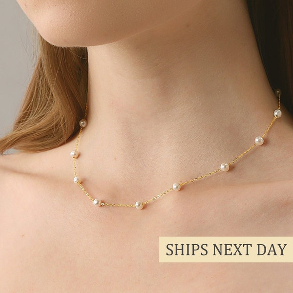 Simple Pearl Set - Etsy