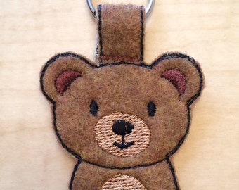 Teddy bear keychain | Etsy
