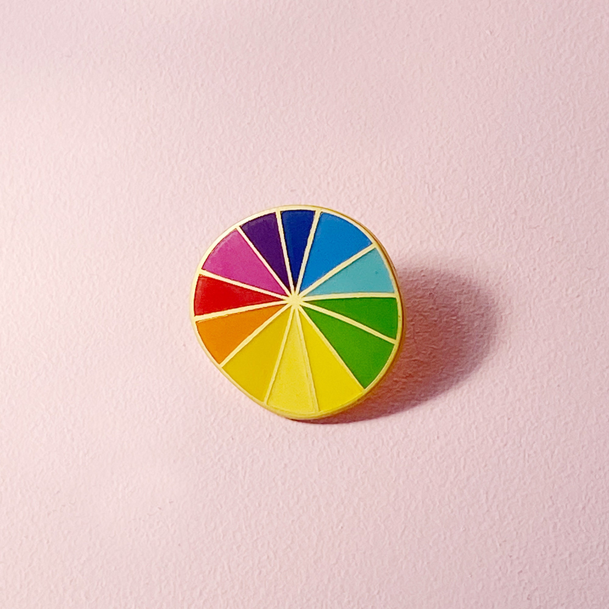 Color Wheel Enamel Pin - Etsy
