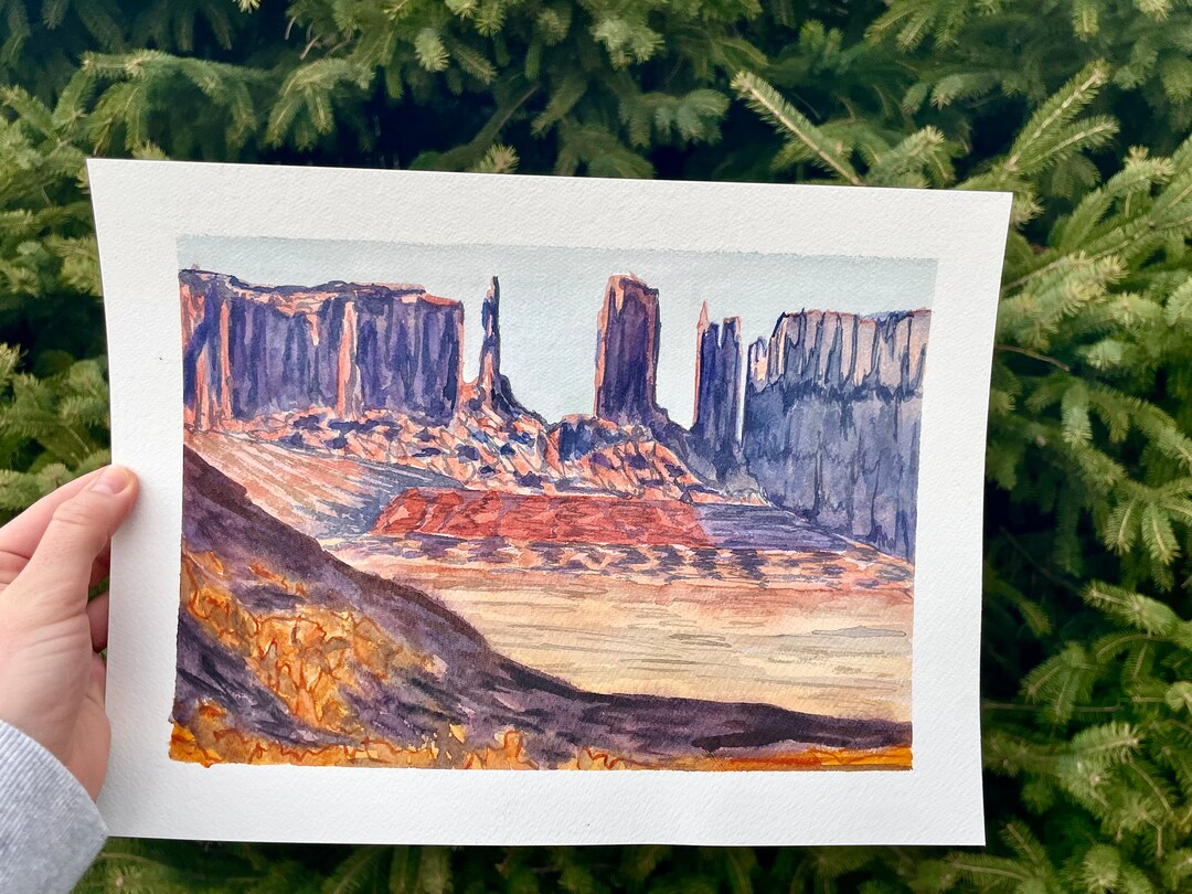 Original Arizona 9x12” Watercolor Painting by Long Island Artist Brooke ...