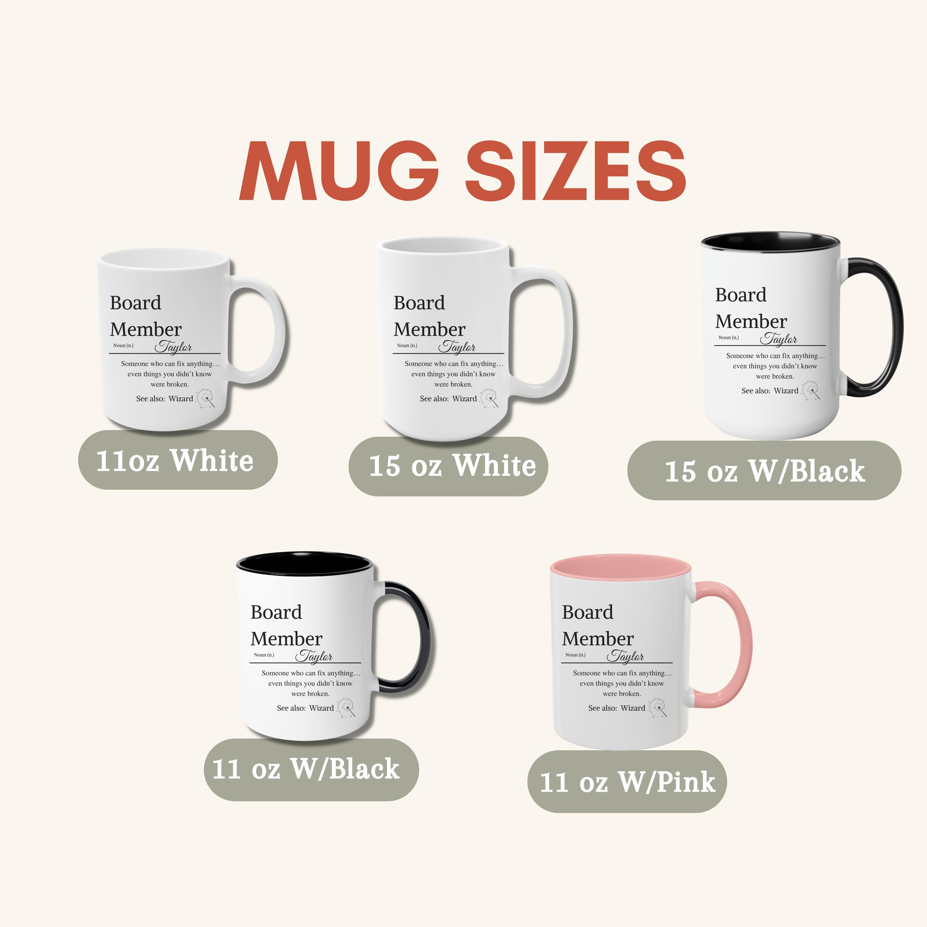 Personalized Board Member Mug, Funny Thank You Coffee Cup - Etsy