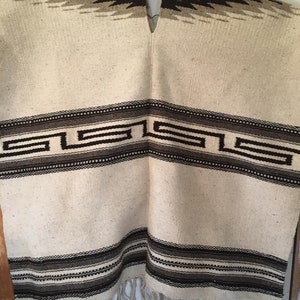 Poncho Wool, 100% Handmade Mexican Gaban Wool Poncho - Etsy UK