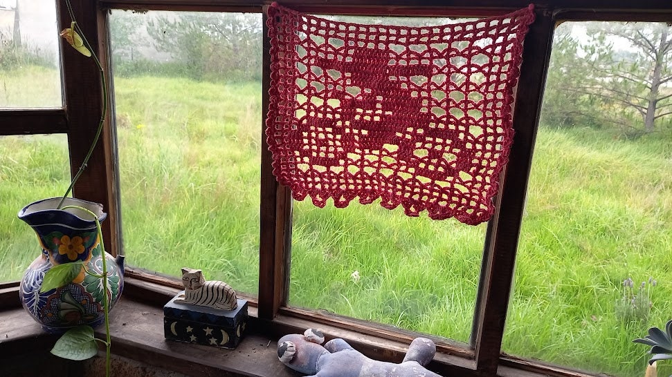 Papel Picado Crochet Dia De Muertos Papel Picado Crochet Day - Etsy