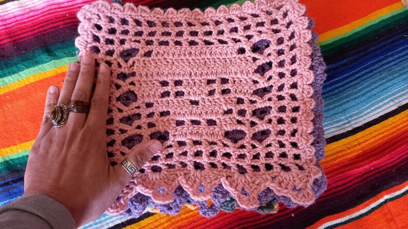 Papel picado Crochet Dia de Muertos Papel Picado Crochet Day of the ...