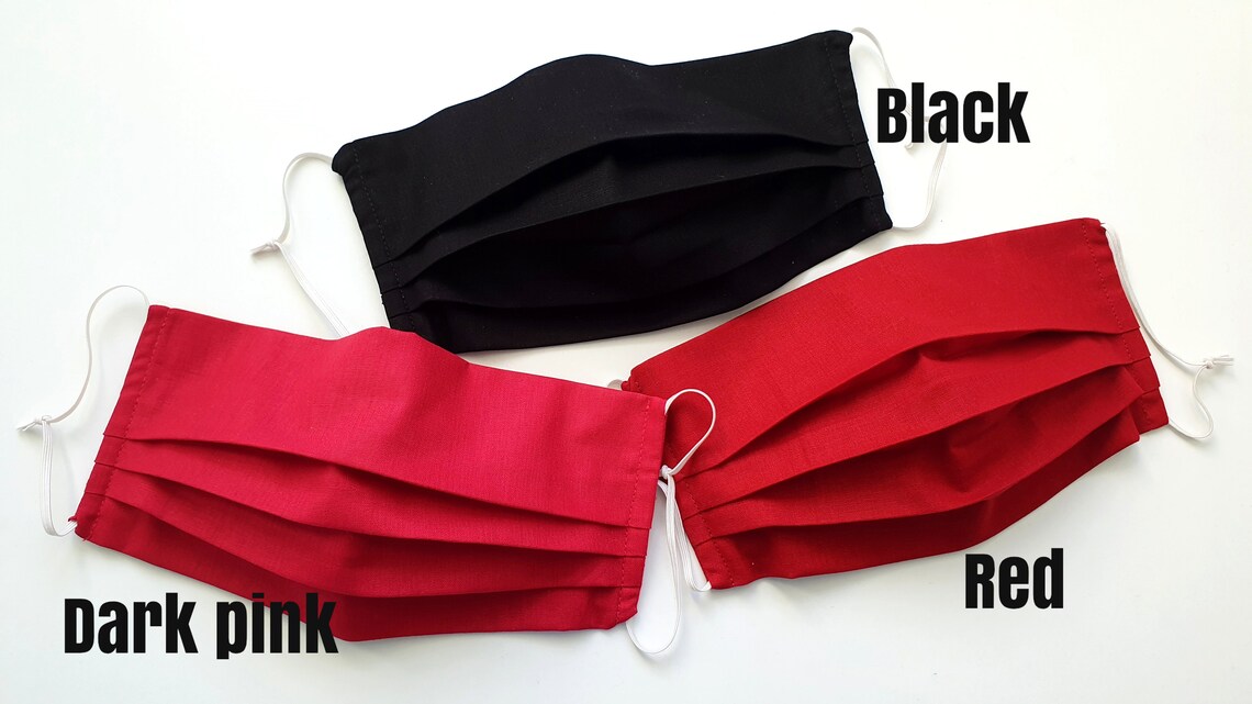 Face Mask W Filter Pocket Many Colours to Choose From Fabric - Etsy