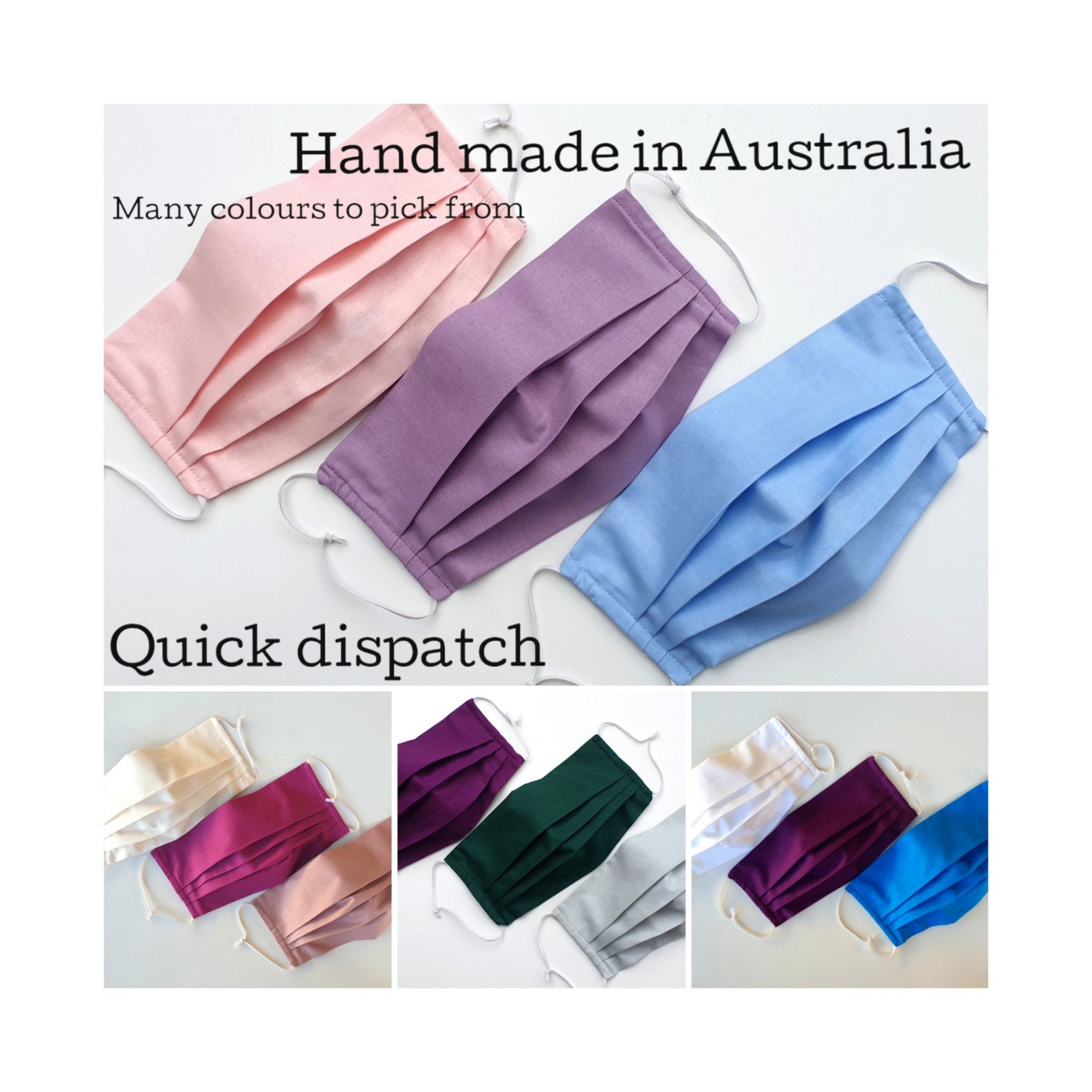 Face Mask W Filter Pocket Many Colours to Choose From Fabric - Etsy