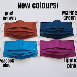 Face Mask W Filter Pocket Many Colours to Choose From Fabric - Etsy