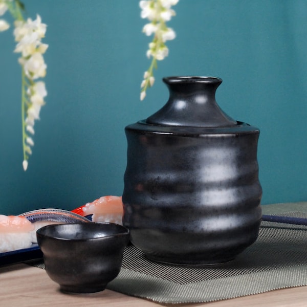 Sake Set With Warmer - Etsy