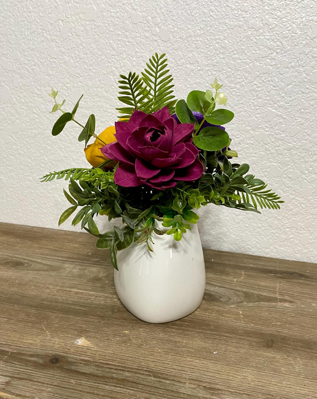 Spring Sola Wood Flower Table Centerpiece, Floral Arrangement, Office ...