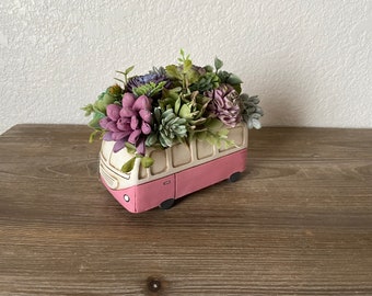 Vw Bus Planter Metal - Etsy