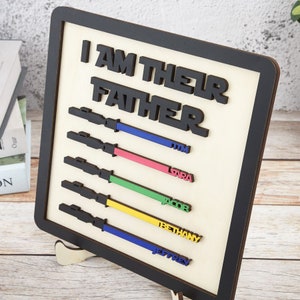 I Am Their Father Sign, Gift for Dad, Personalized Plaque for Him ...