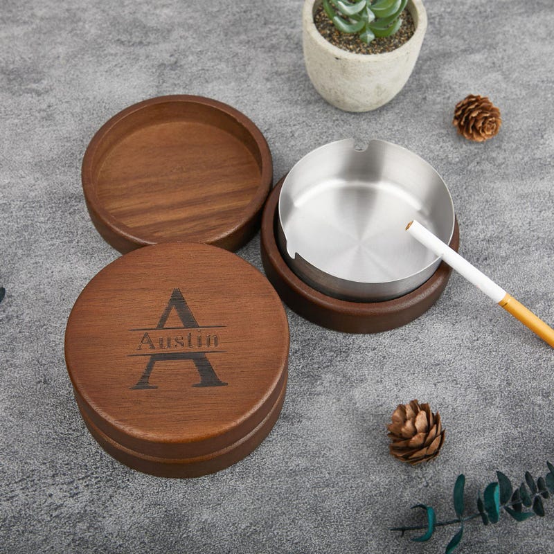 Wooden Ashtray - Etsy