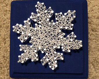 Snowflake string art | Etsy